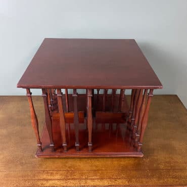 Edwardian Revolving Antique Book Stand - Antiques World
