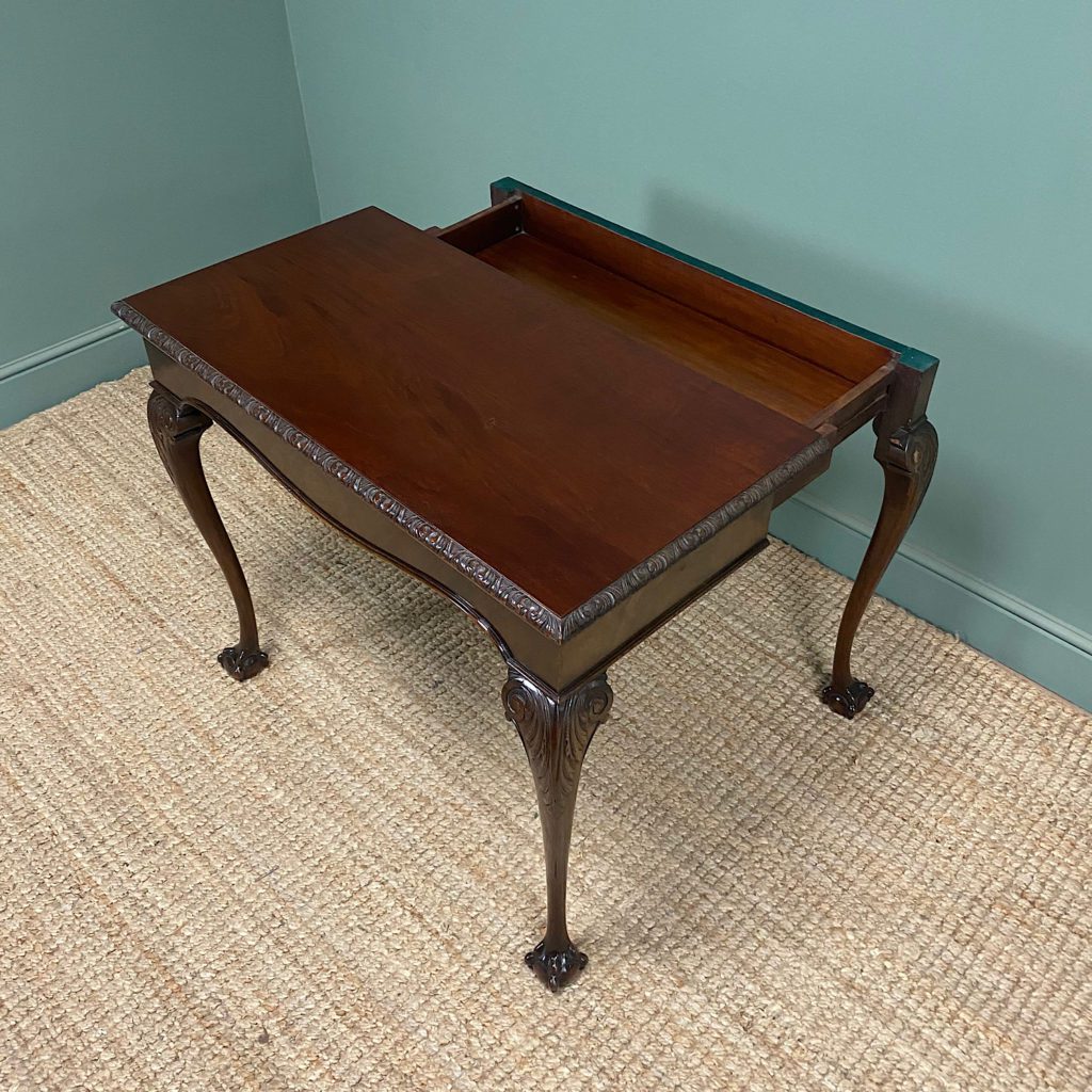 Quality Edwardian Mahogany Antiques Games Table - Antiques World