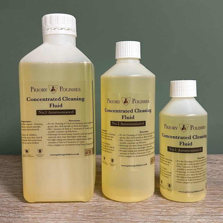 Clock Cleaning Fluid | Cleans Clock Movements | Ammoniated