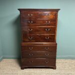 Georgian Mahogany Chest on Chest Antique Tall Boy Antiques World